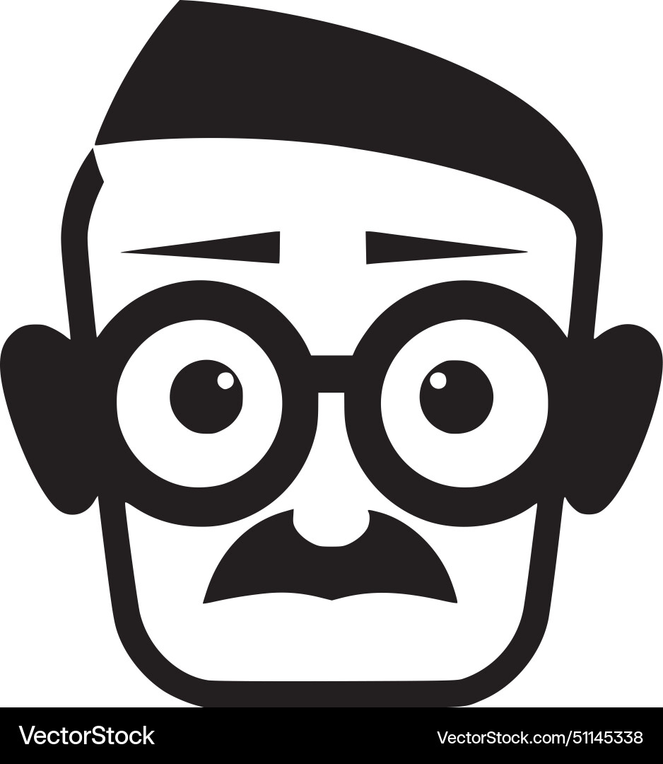 Papa - black and white isolated icon Royalty Free Vector