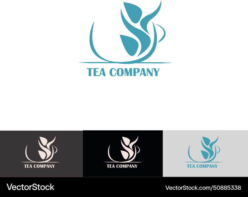 Tea logo Royalty Free Vector Image - VectorStock