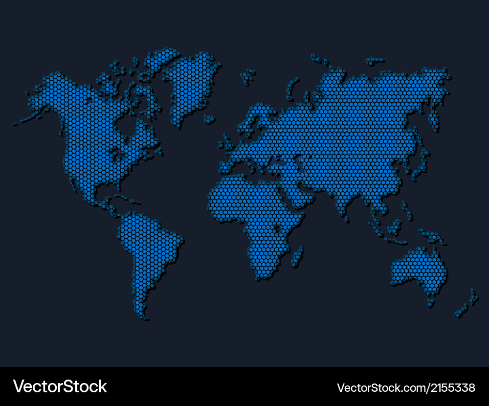 World map Royalty Free Vector Image - VectorStock