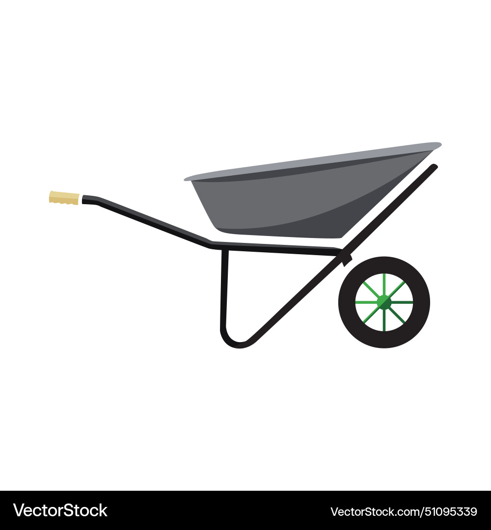 A garden and construction wheelbarrow Royalty Free Vector