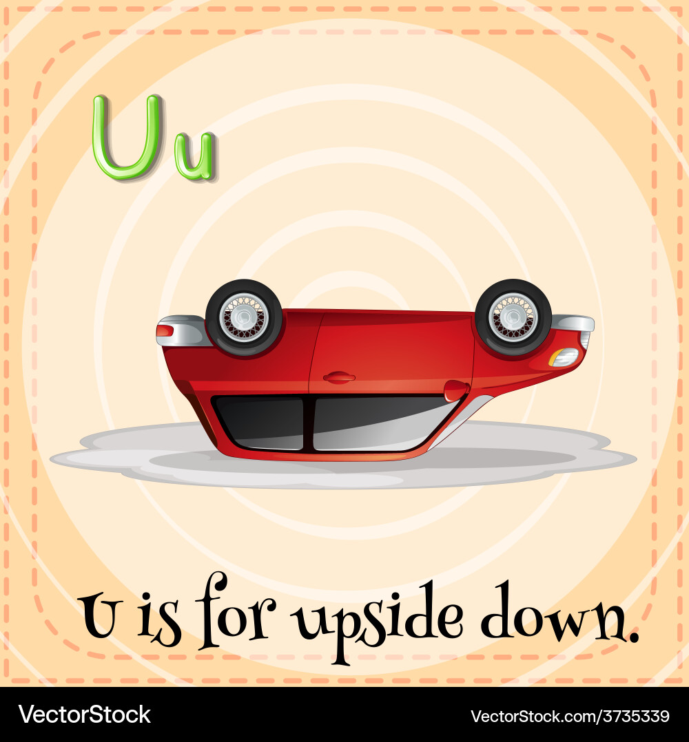 A letter u Royalty Free Vector Image - VectorStock