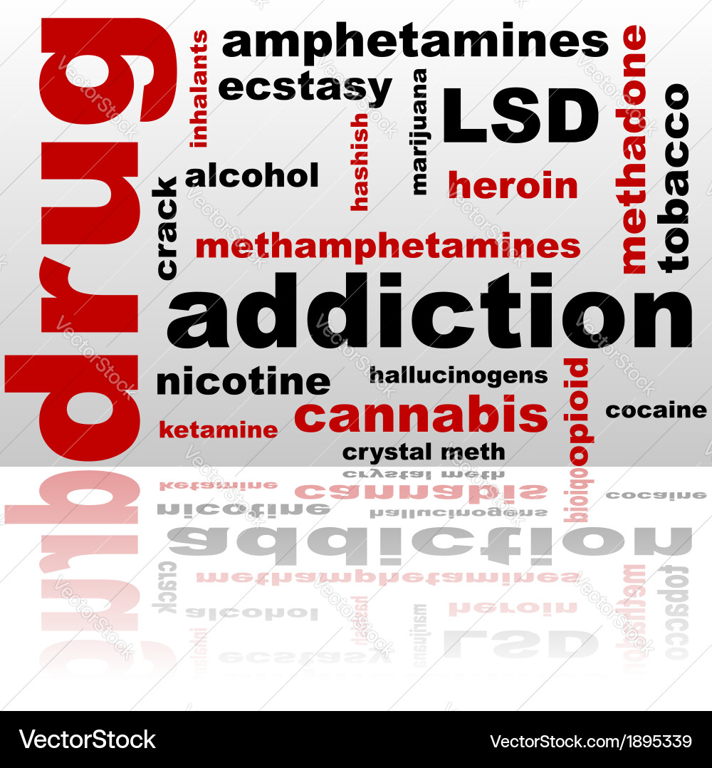 Drugs word cloud Royalty Free Vector Image - VectorStock