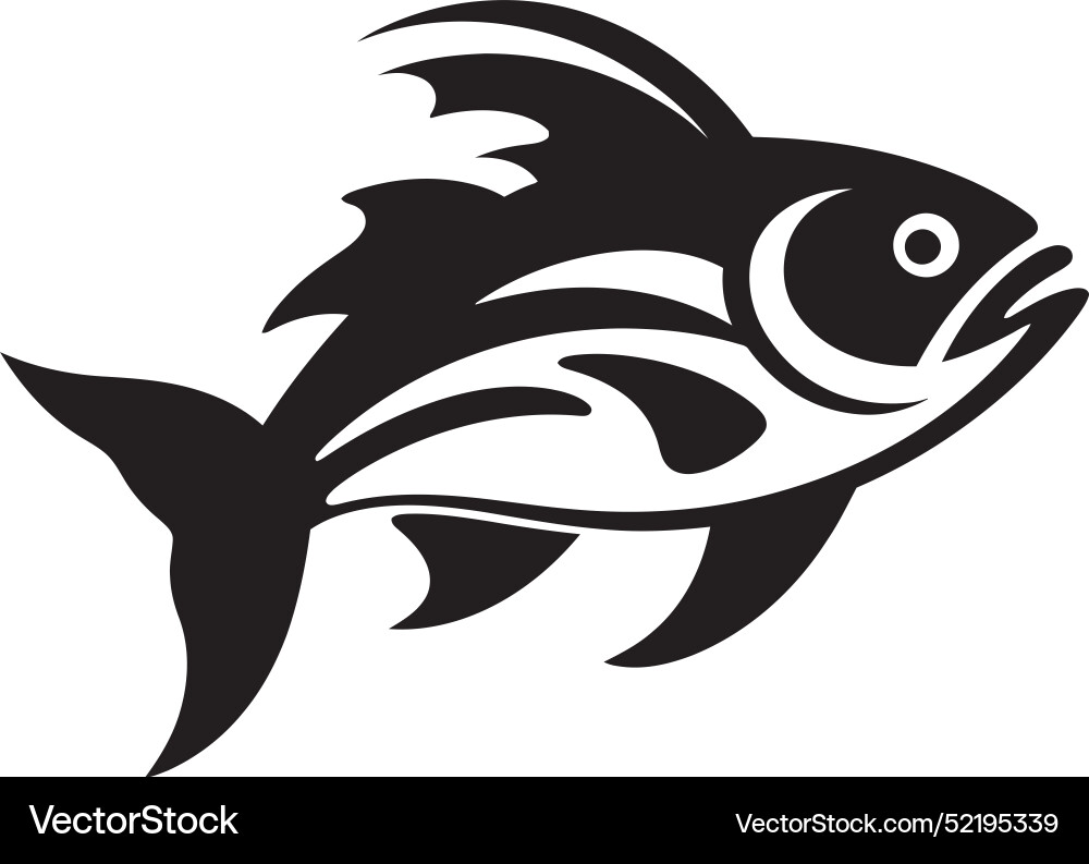 Fish in space astronauts and aquatic Royalty Free Vector