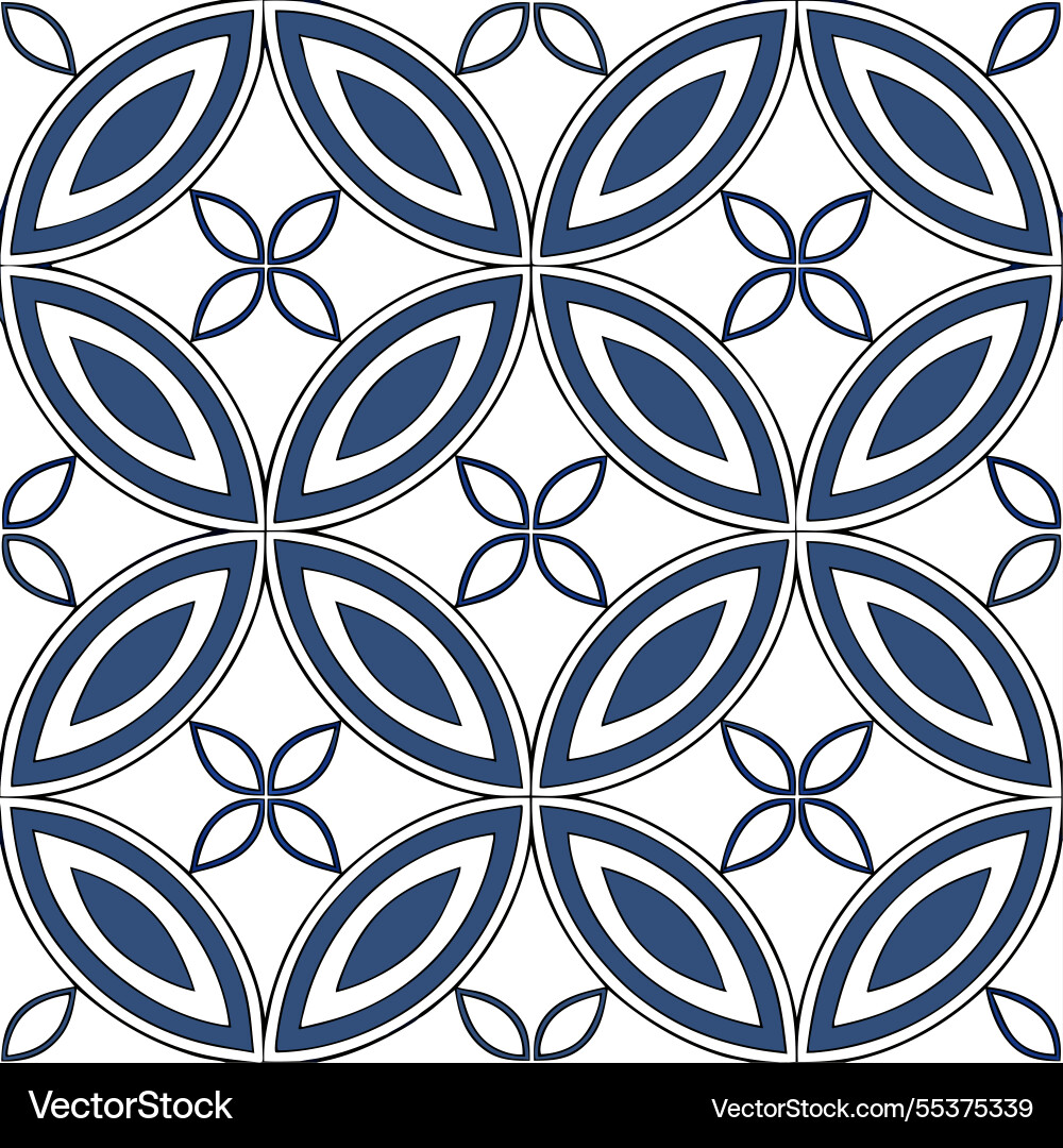 Moroccan zellige patterns seamless tile pattern Vector Image