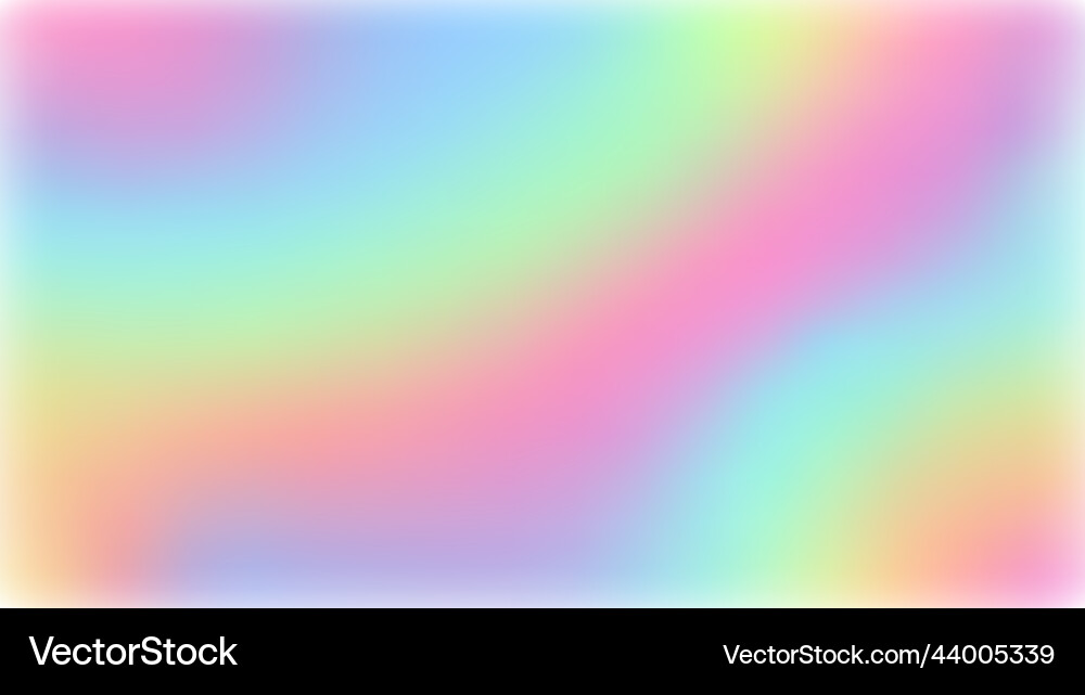 Rainbow fantasy background holographic Royalty Free Vector