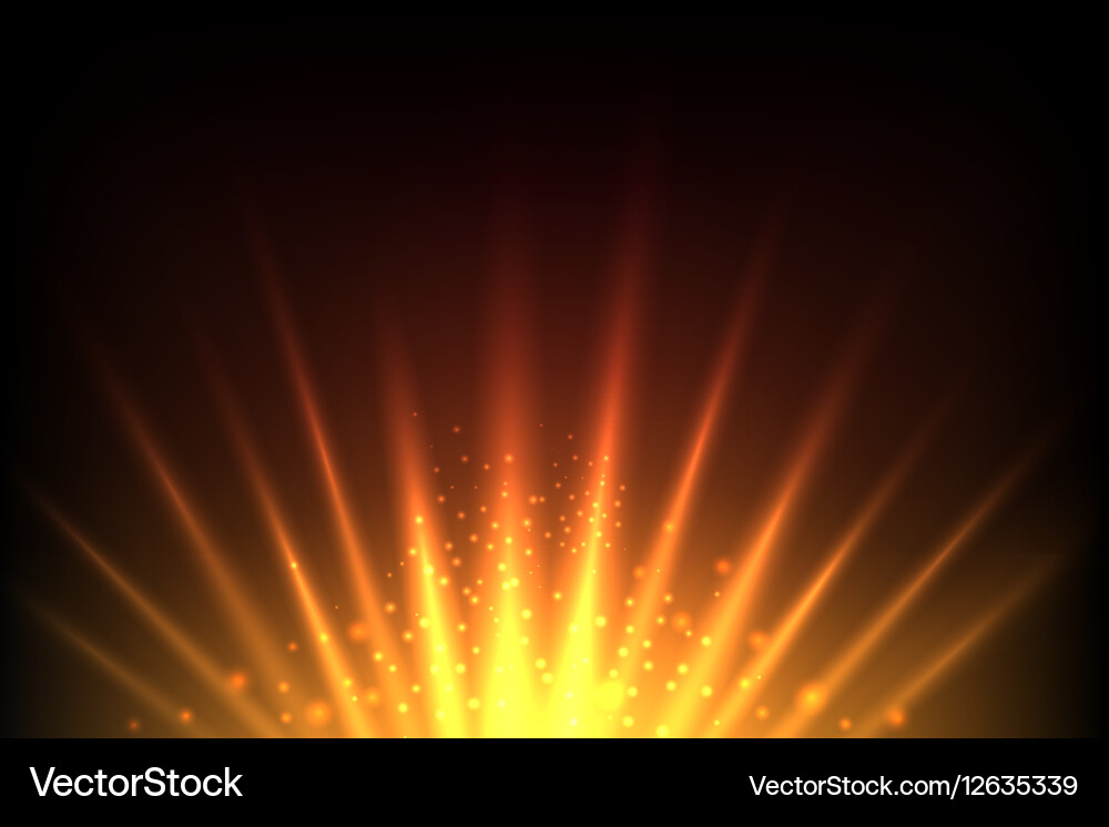 Rise sun and shine earth red yellow abstract Vector Image
