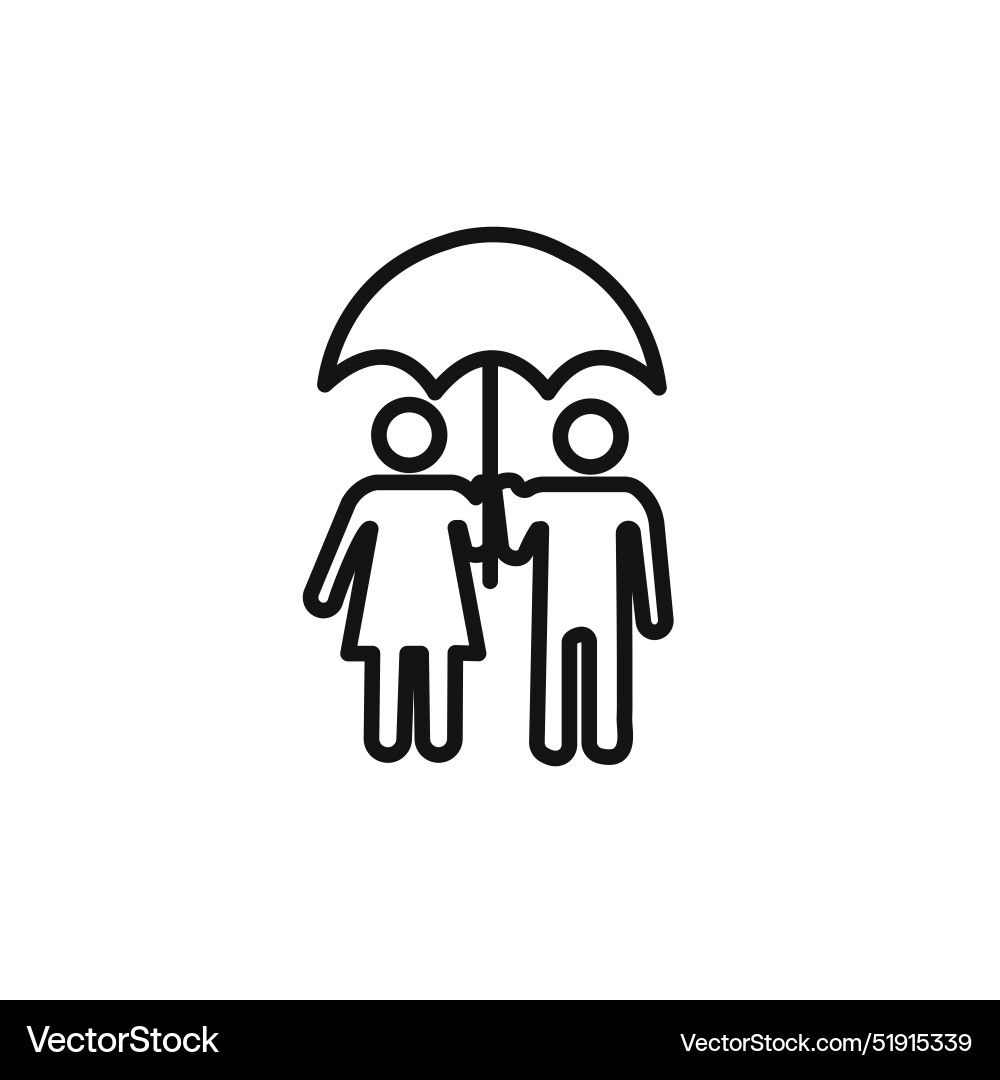 Umbrella sharing icon set collection for web Vector Image