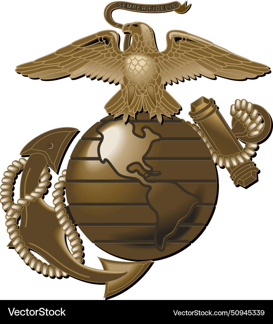 United States Marine Corps Logo Royalty Free Vector Image