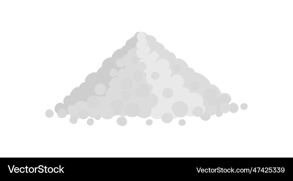 White Powder Pile Royalty Free Vector Image - VectorStock