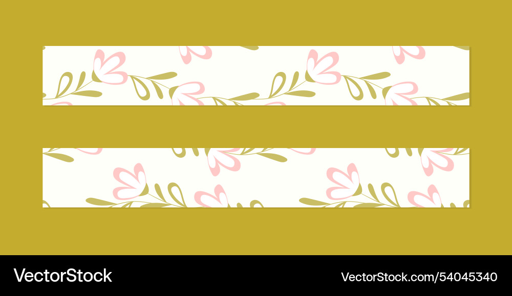 A set of decorative ribbon Royalty Free Vector Image