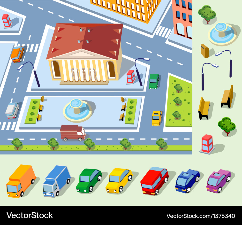 Isometric plan Royalty Free Vector Image - VectorStock