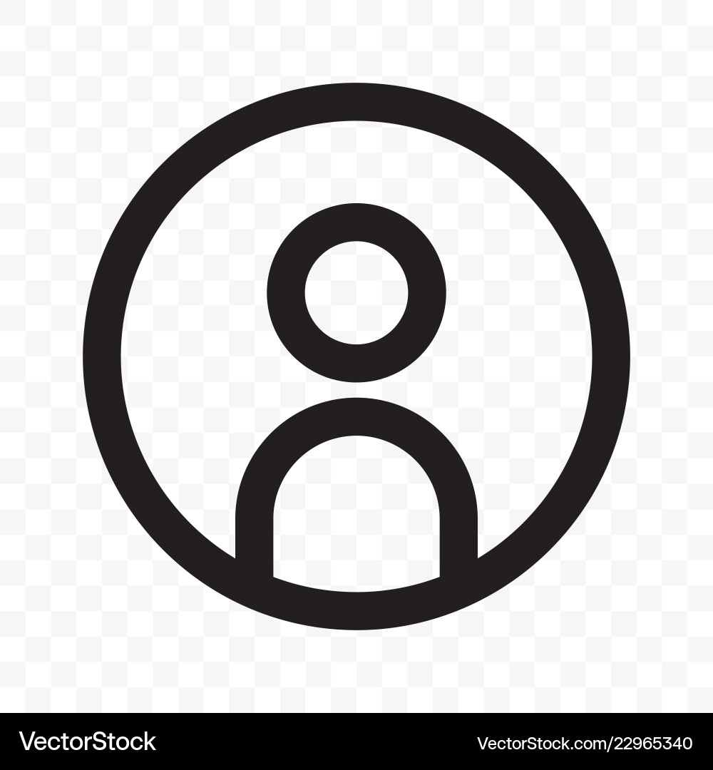 User member social net avatar profile icon Vector Image