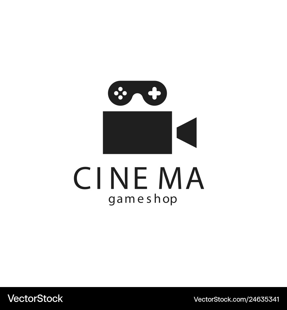 Cinema game logo icon Royalty Free Vector Image