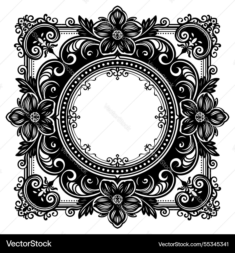 Elegant vintage border for timeless design Vector Image