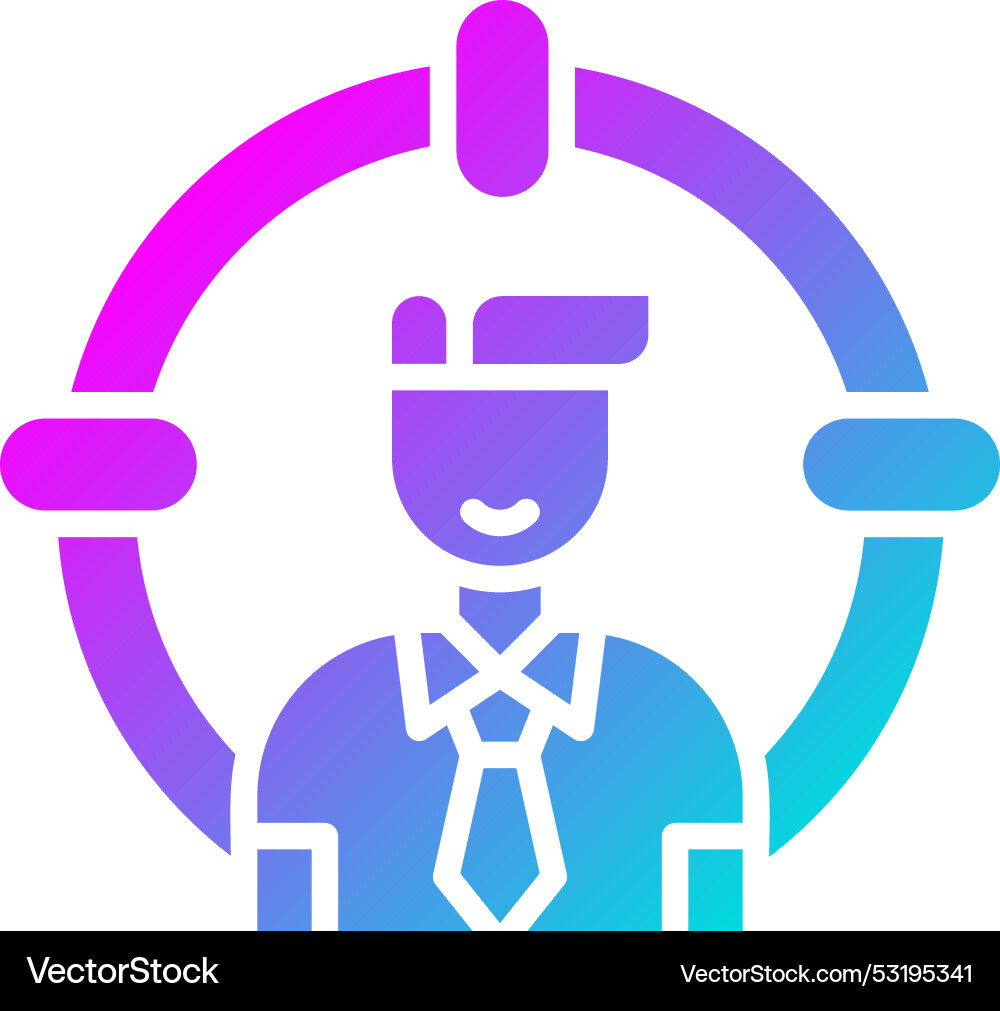 Head hunting icon design Royalty Free Vector Image