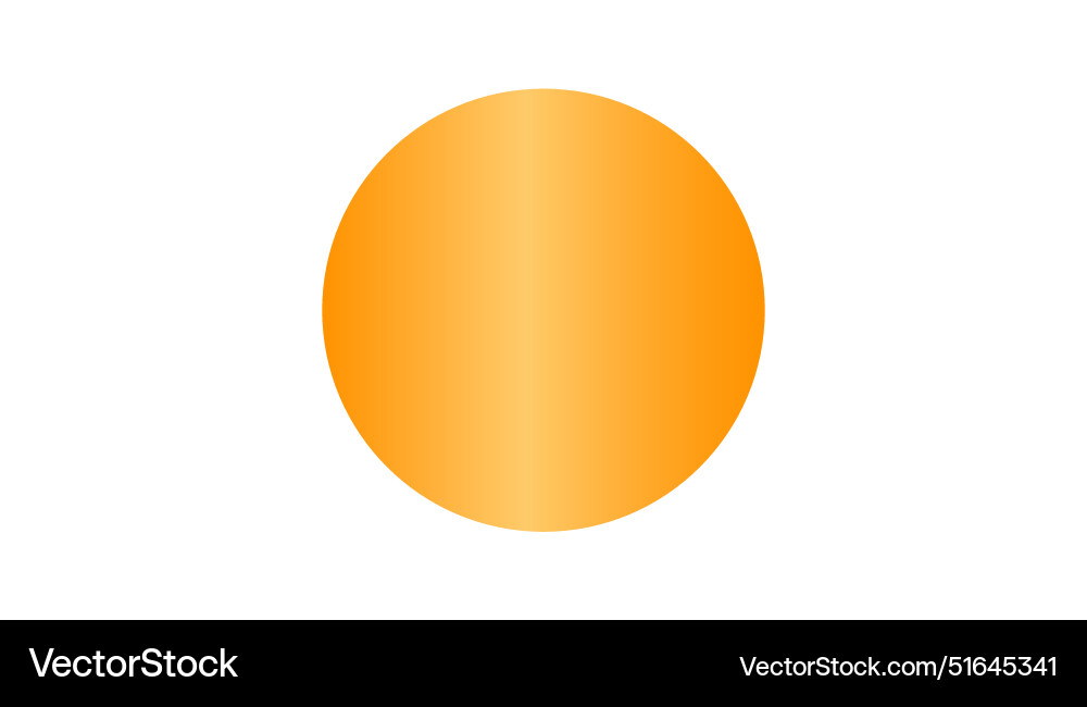 Orange circle centered white background simple Vector Image