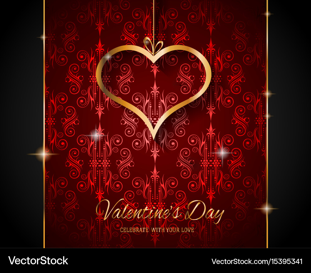 Valentines day restaurant menu template background