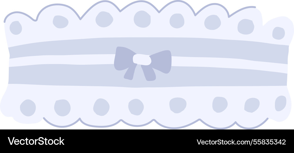 Accessory garter wedding cartoon Royalty Free Vector Image