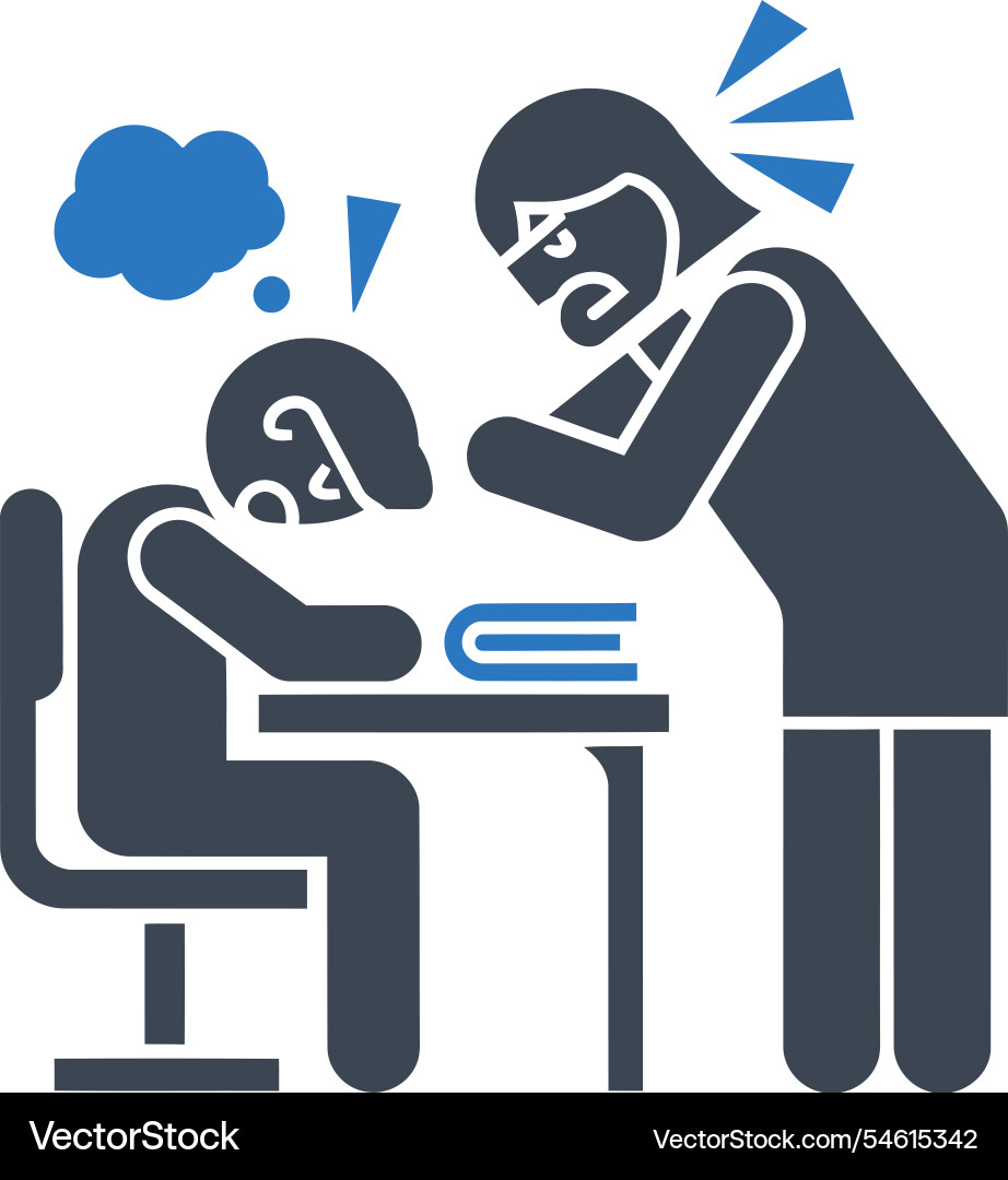 Angry teacher icon Royalty Free Vector Image - VectorStock