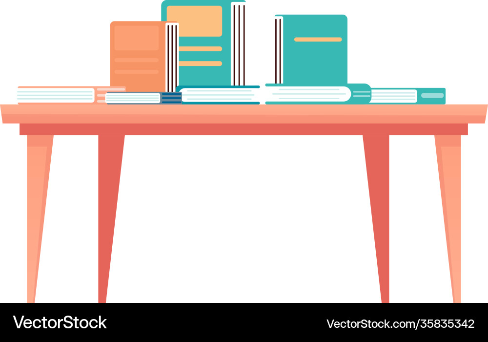 Books flat Royalty Free Vector Image - VectorStock
