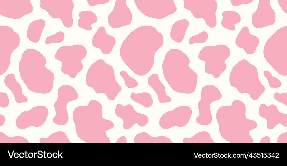 Cow print seamless pattern design border Vector Image