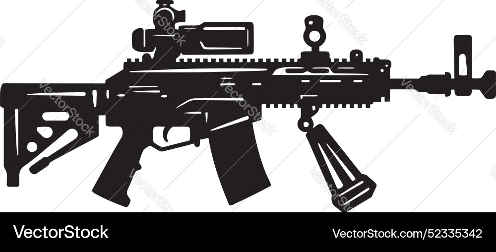 Shadowstrike arsenal black iconic advanced weapon Vector Image