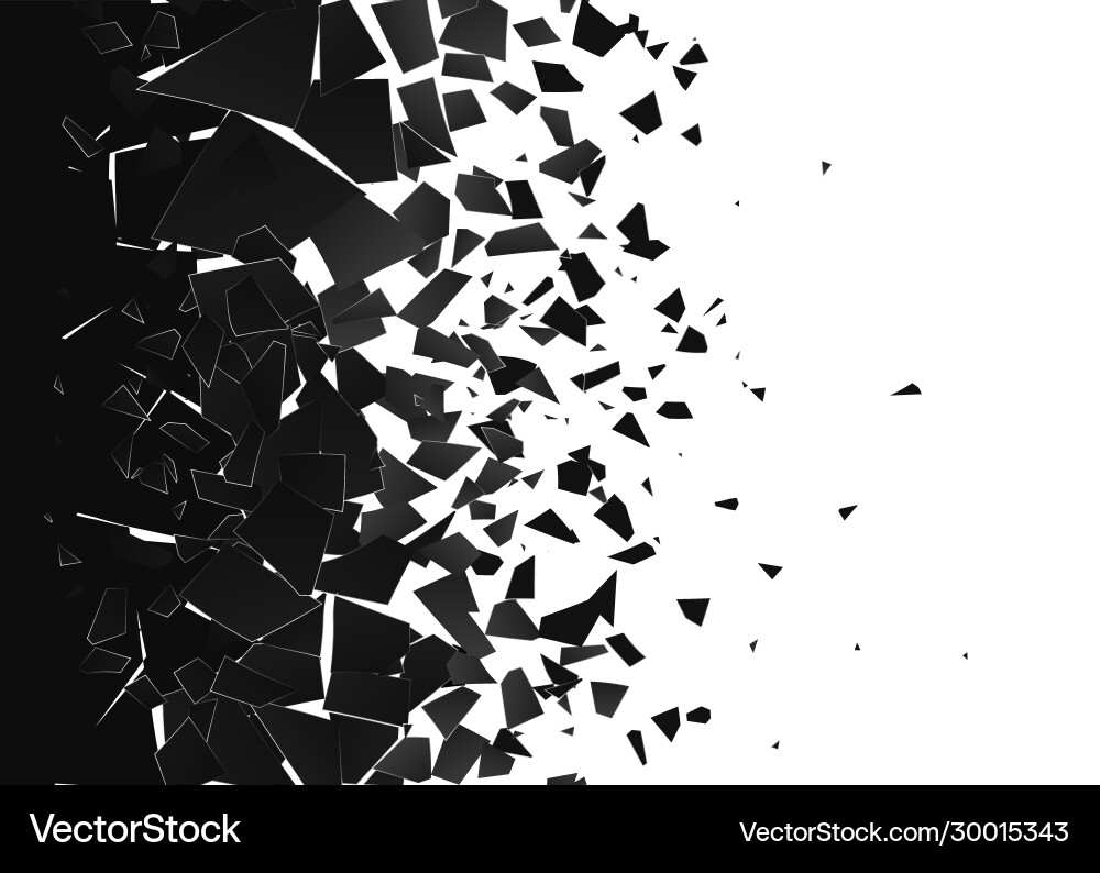 Abstract cloud pieces and fragments after Vector Image