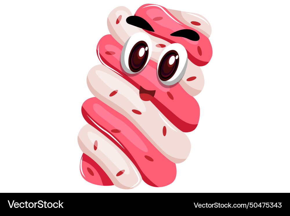 Cute candy character design Royalty Free Vector Image