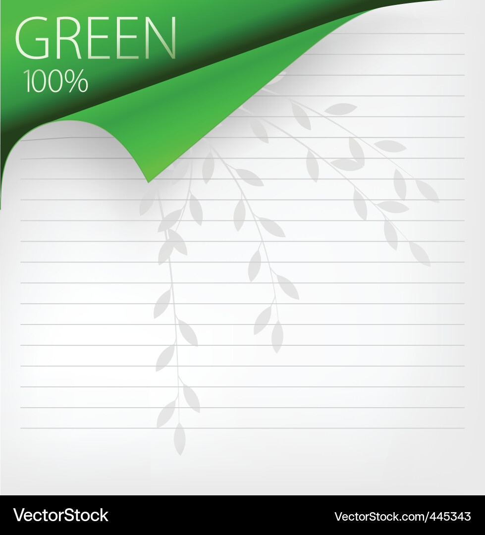 Green corner Royalty Free Vector Image - VectorStock