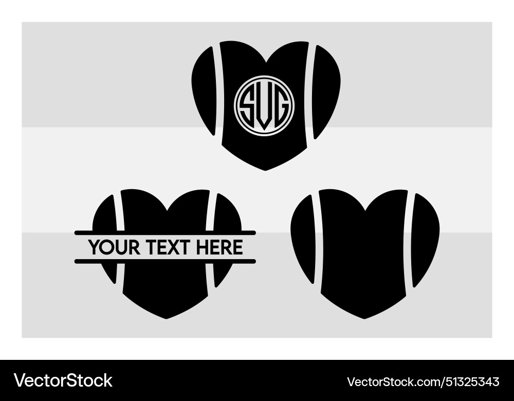 Tennis ball svg silhouette monogram Royalty Free Vector