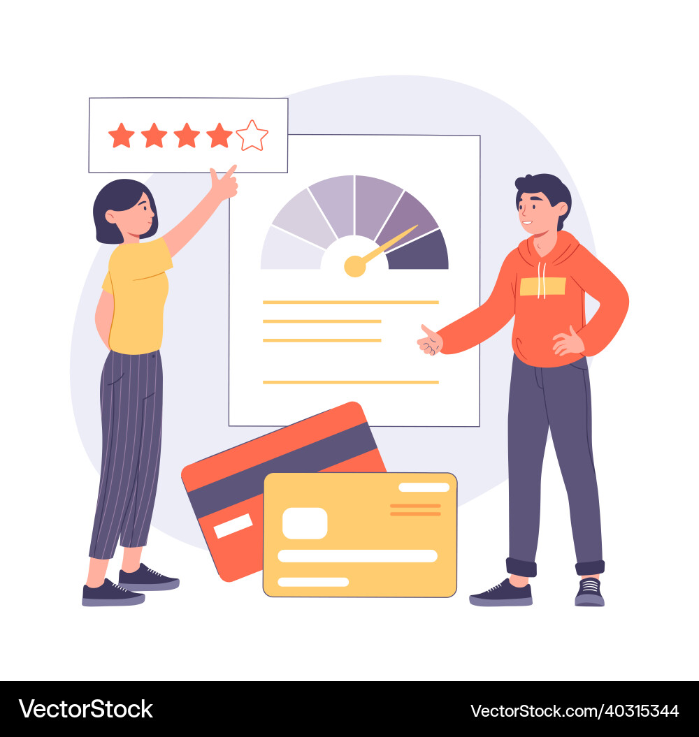 Financial Feedback Concept Royalty Free Vector Image