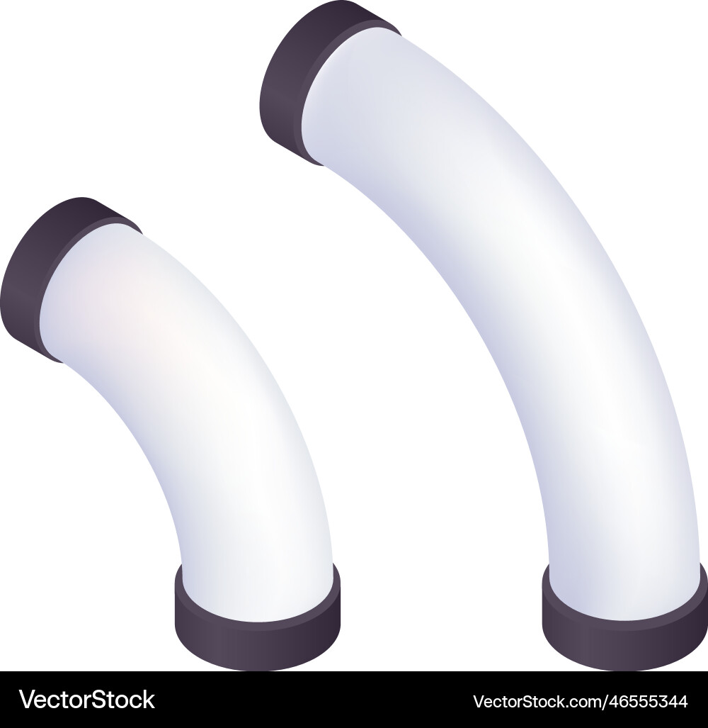 Isometric pipes Royalty Free Vector Image - VectorStock