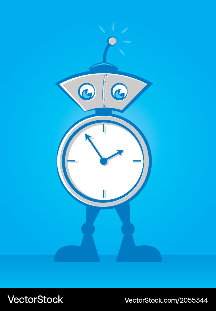 Reminder robot Royalty Free Vector Image - VectorStock