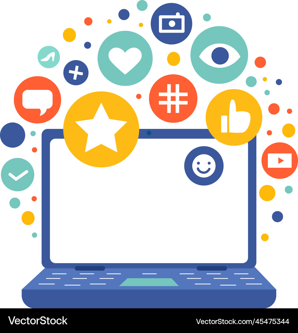 Social media concept Royalty Free Vector Image