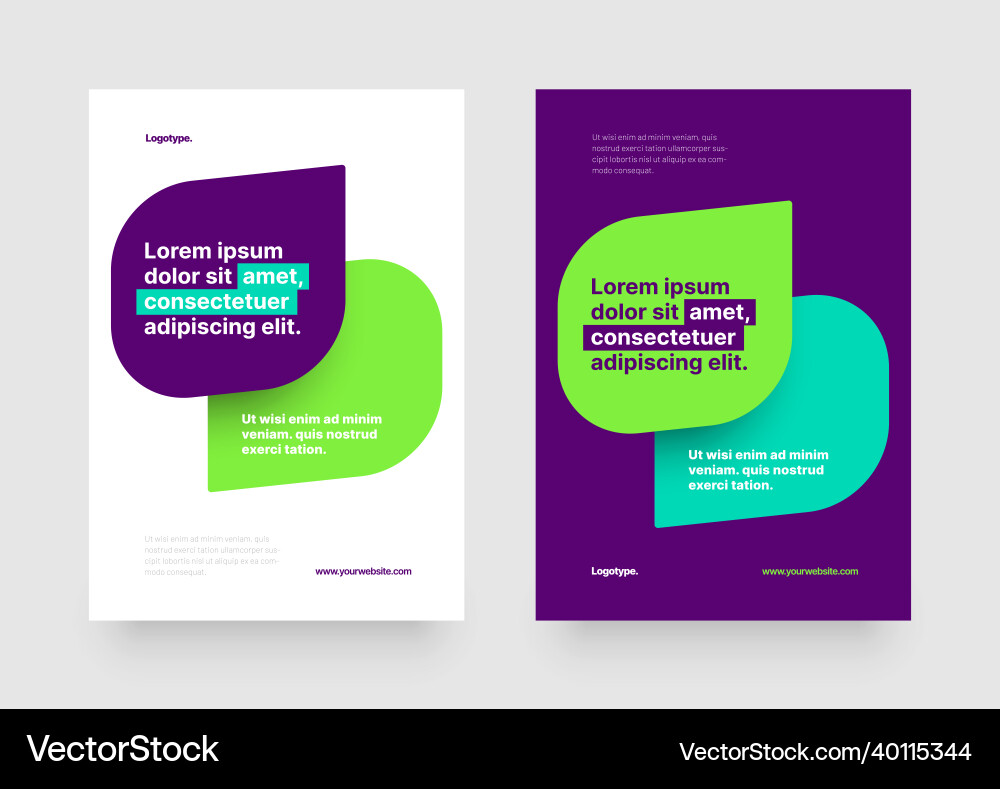 Universal layout template for events Royalty Free Vector