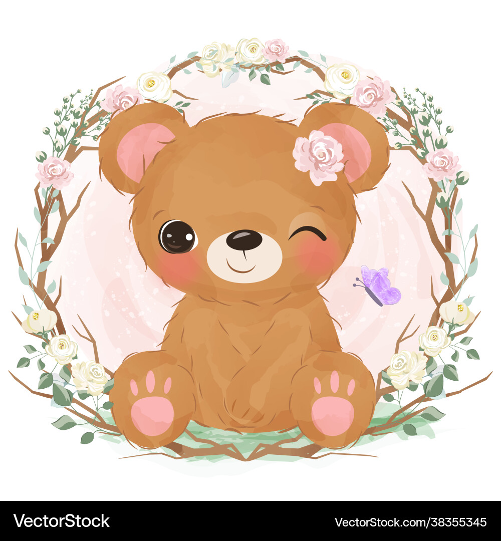 Cute babear Royalty Free Vector Image - VectorStock