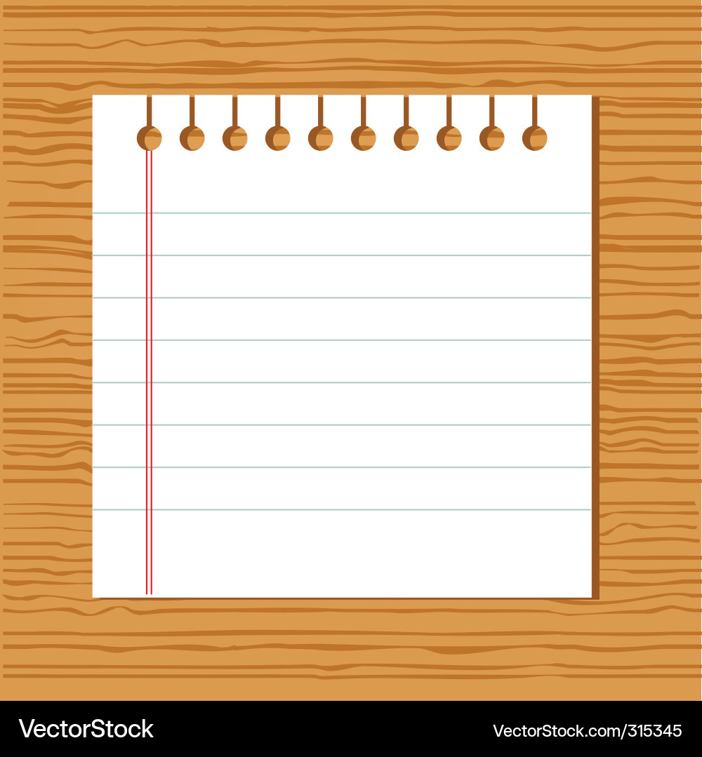 Notepaper Royalty Free Vector Image - VectorStock