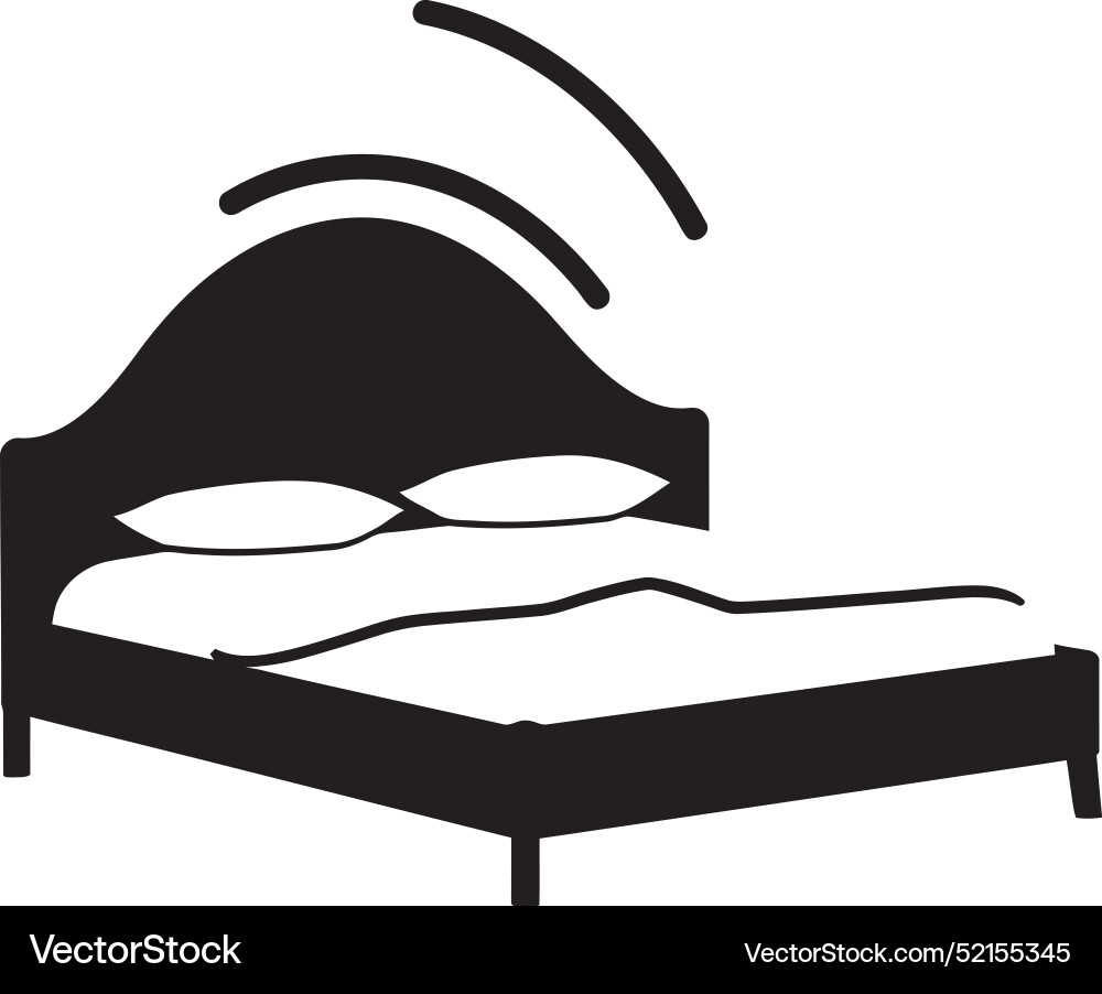 Sleeping in splendor your bed as the pinnacle Vector Image