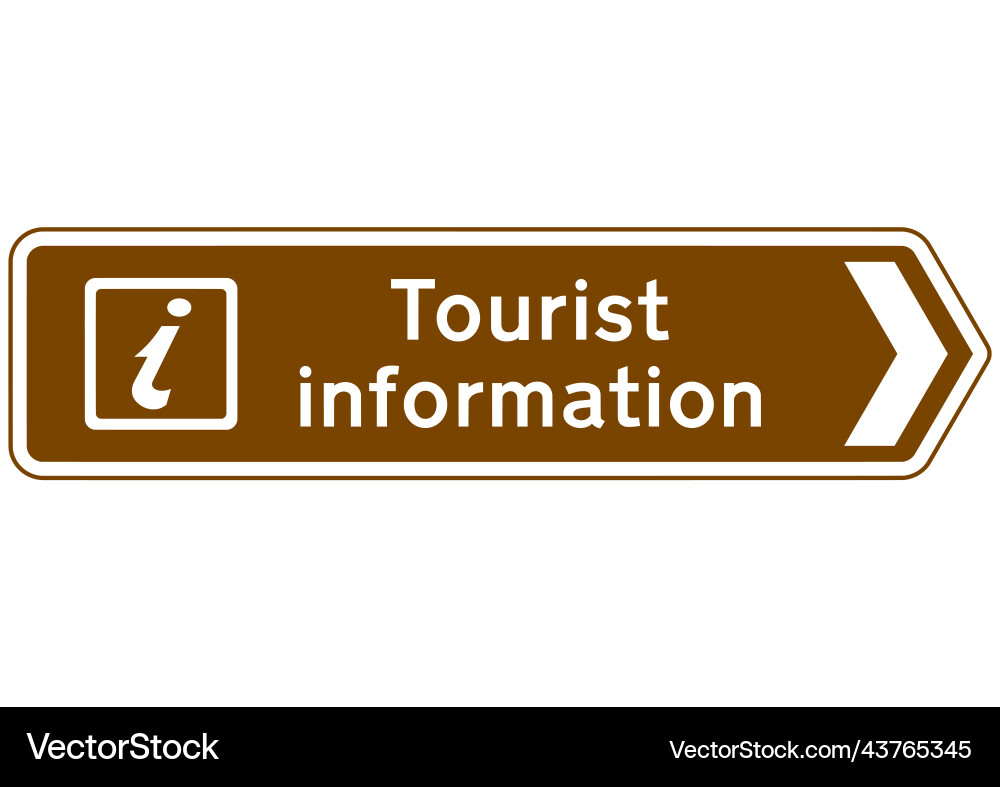 Tourist information Royalty Free Vector Image - VectorStock