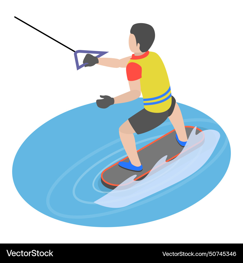 3d isometric flat of extreme Royalty Free Vector Image