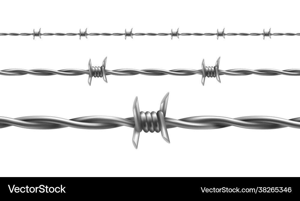 Barbed wire seamless pattern Royalty Free Vector Image