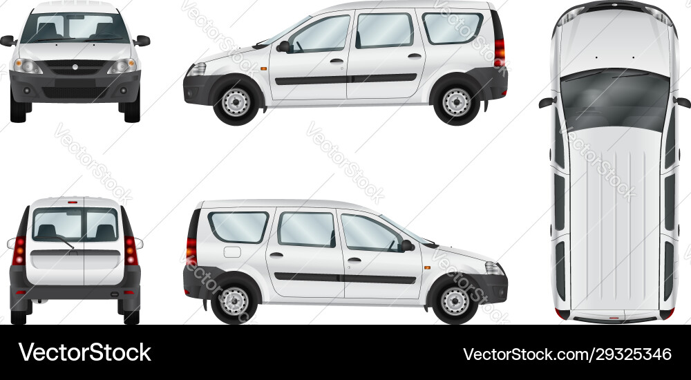 Car template Royalty Free Vector Image - VectorStock