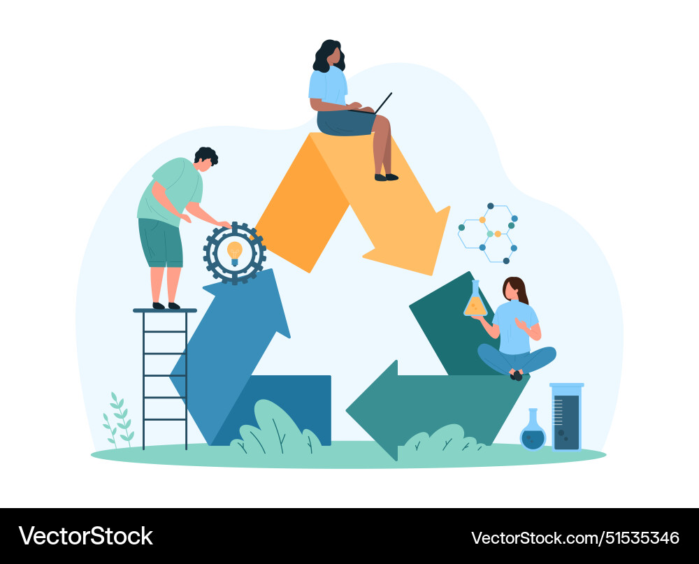 Environmental sustainable strategy to reuse Vector Image