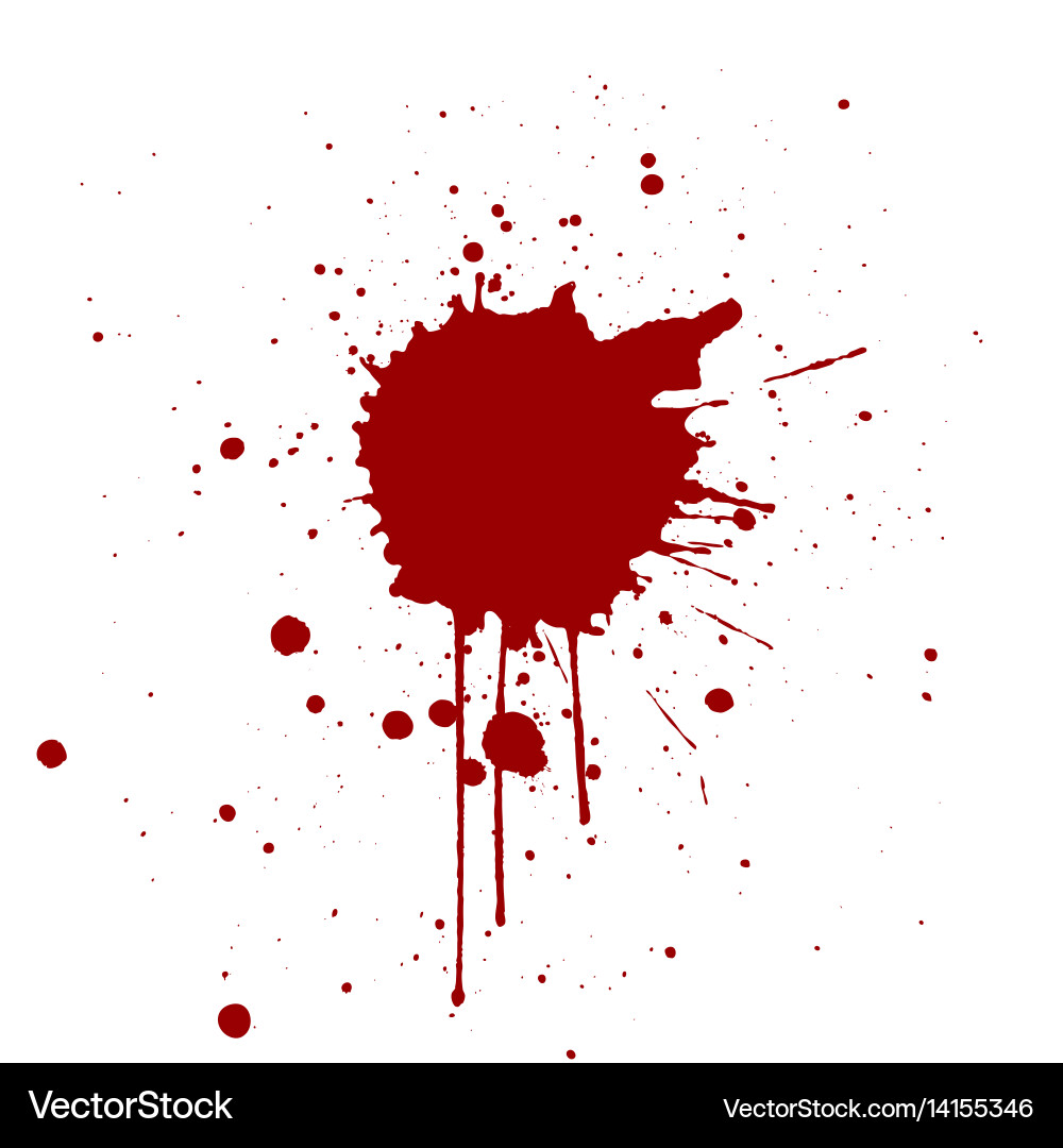 Grunge background with red color splatter Vector Image