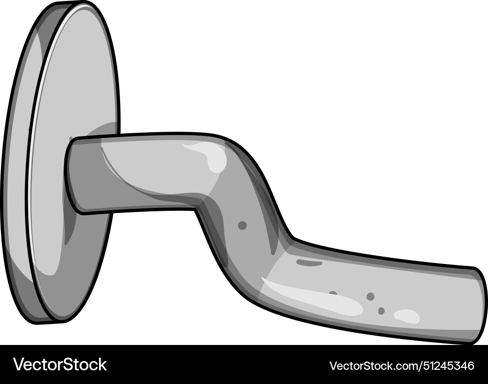 Hammer bent nail cartoon Royalty Free Vector Image