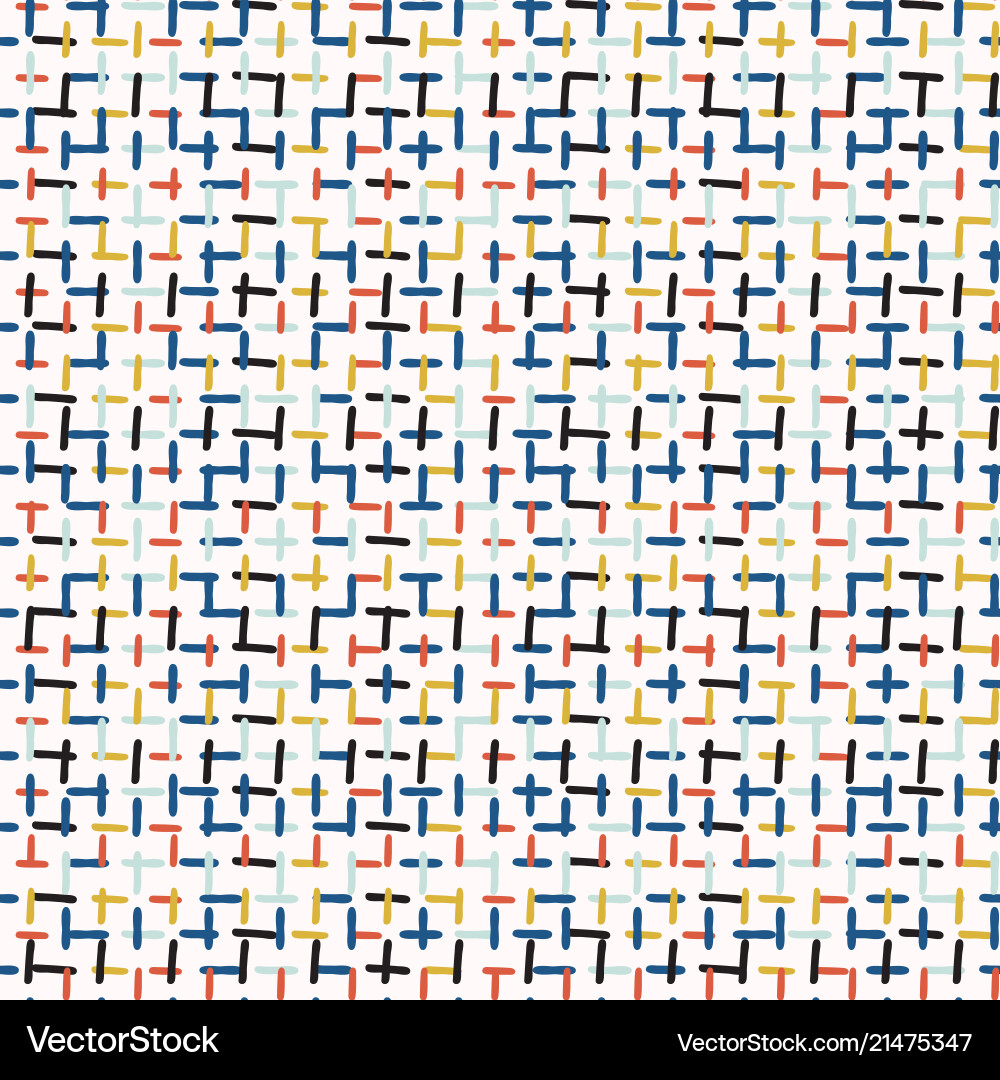 Criss Cross Geometric Pattern Royalty Free Vector Image