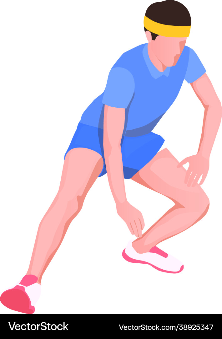 Isometric runner Royalty Free Vector Image - VectorStock