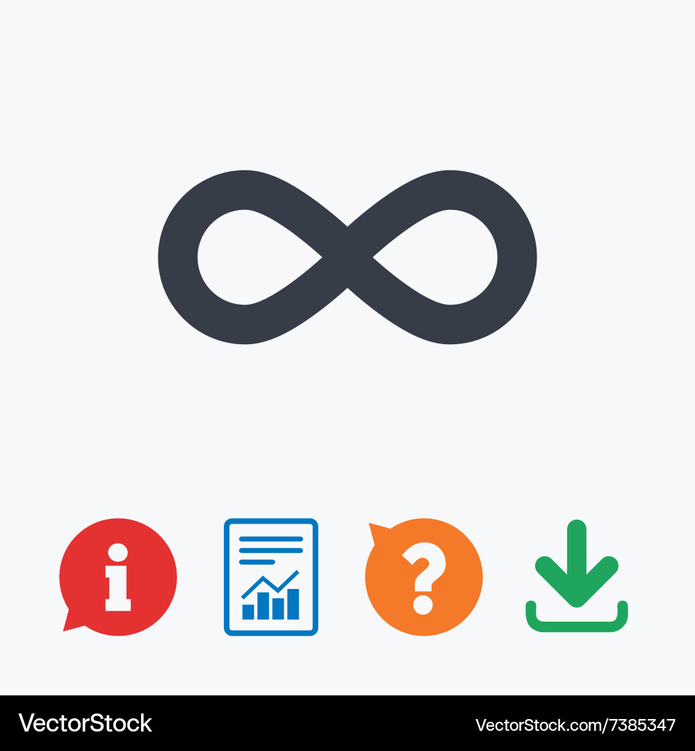 Limitless sign icon infinity symbol Royalty Free Vector