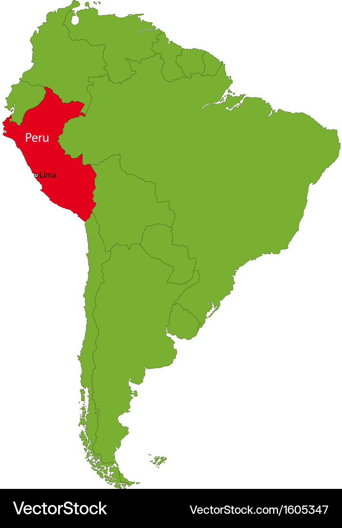 Peru On World Map