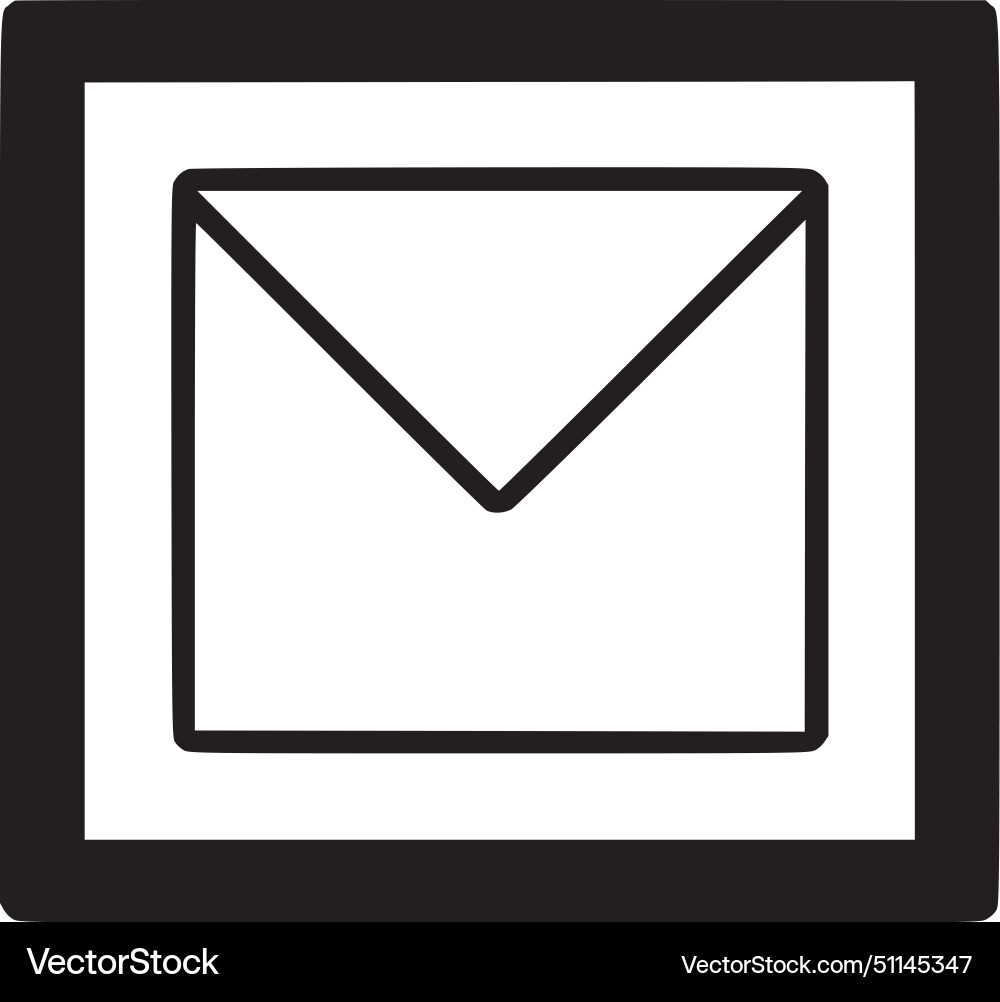 Photo frame - minimalist and simple silhouette Vector Image